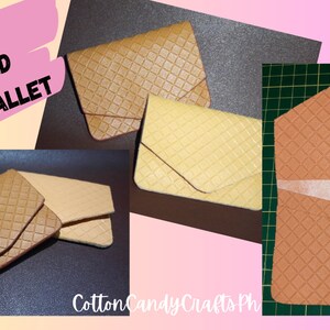 No-sew Bi-fold Card Wallet Template | SVG Template | No-sew Card Wallet ...