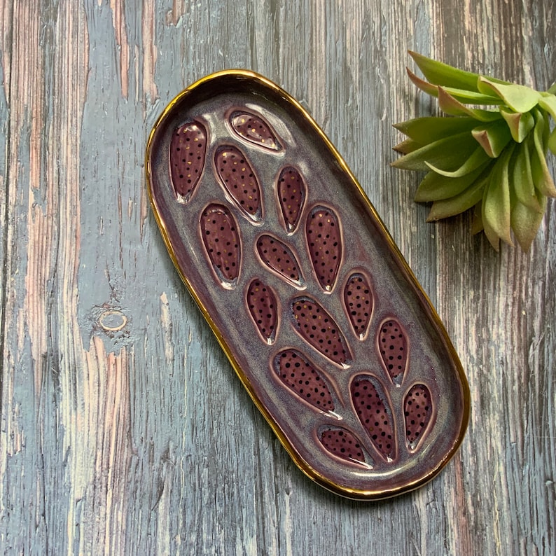 Mulberry and Purple Ceramic Dish, Wonky Ceramic Plate, Shellieartist ...