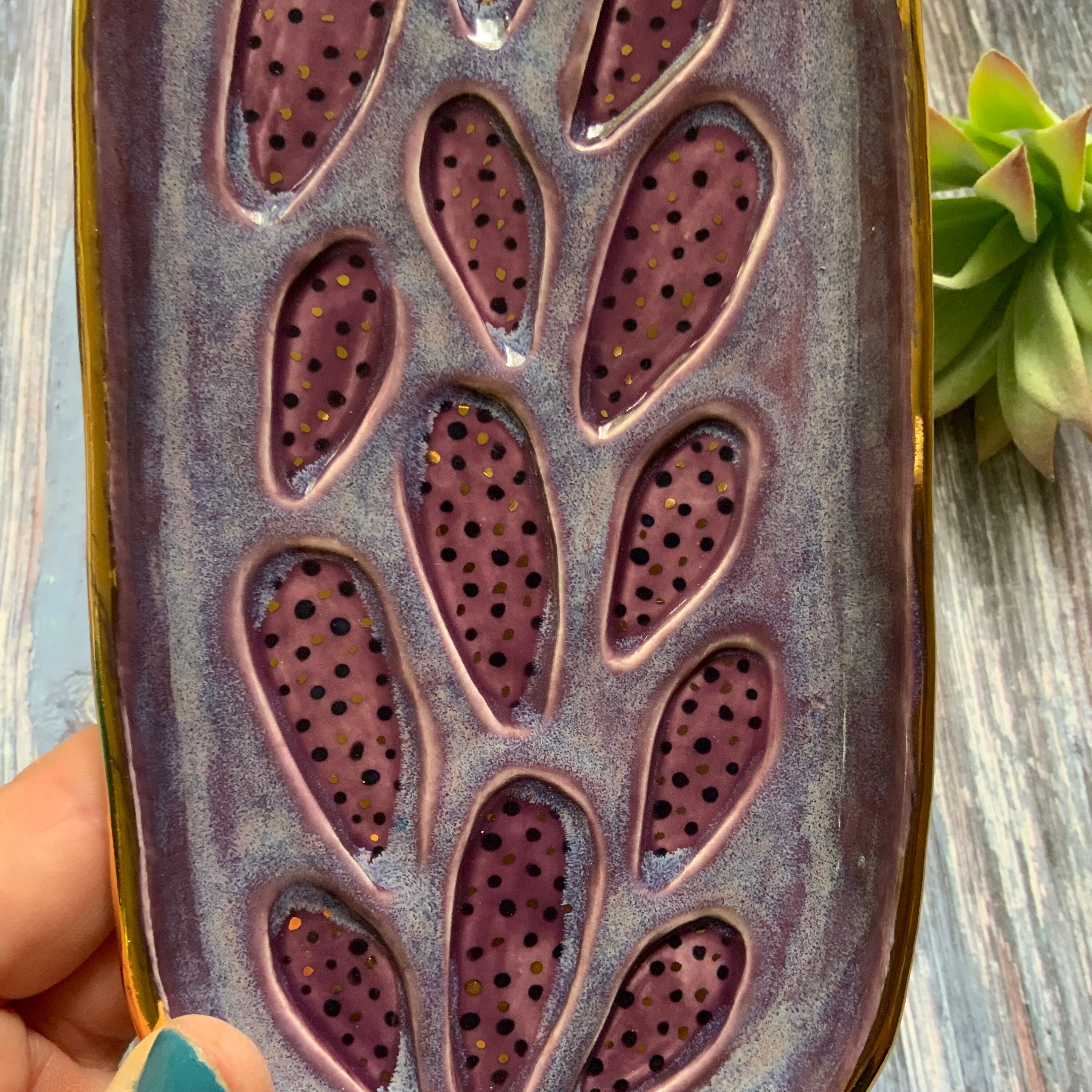 Mulberry and Purple Ceramic Dish, Wonky Ceramic Plate, Shellieartist ...