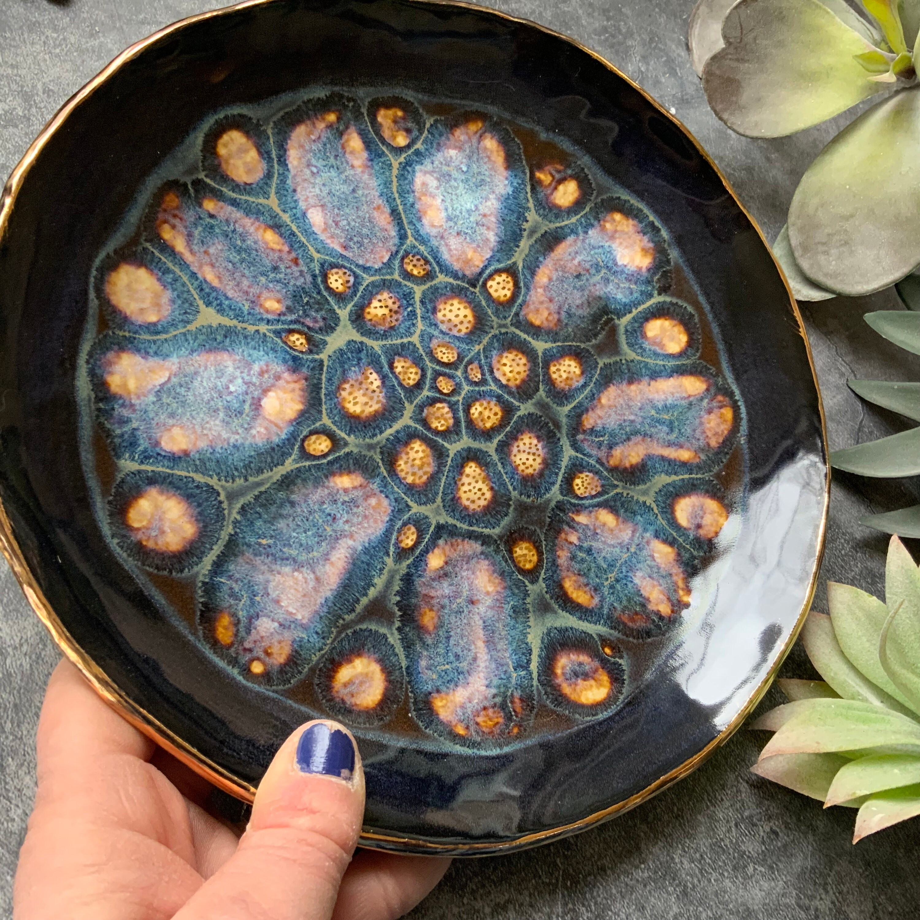 Unique Ceramic Bowl, Stamped Pattern, Shellieartist, Kitchen Decor, Pop ...