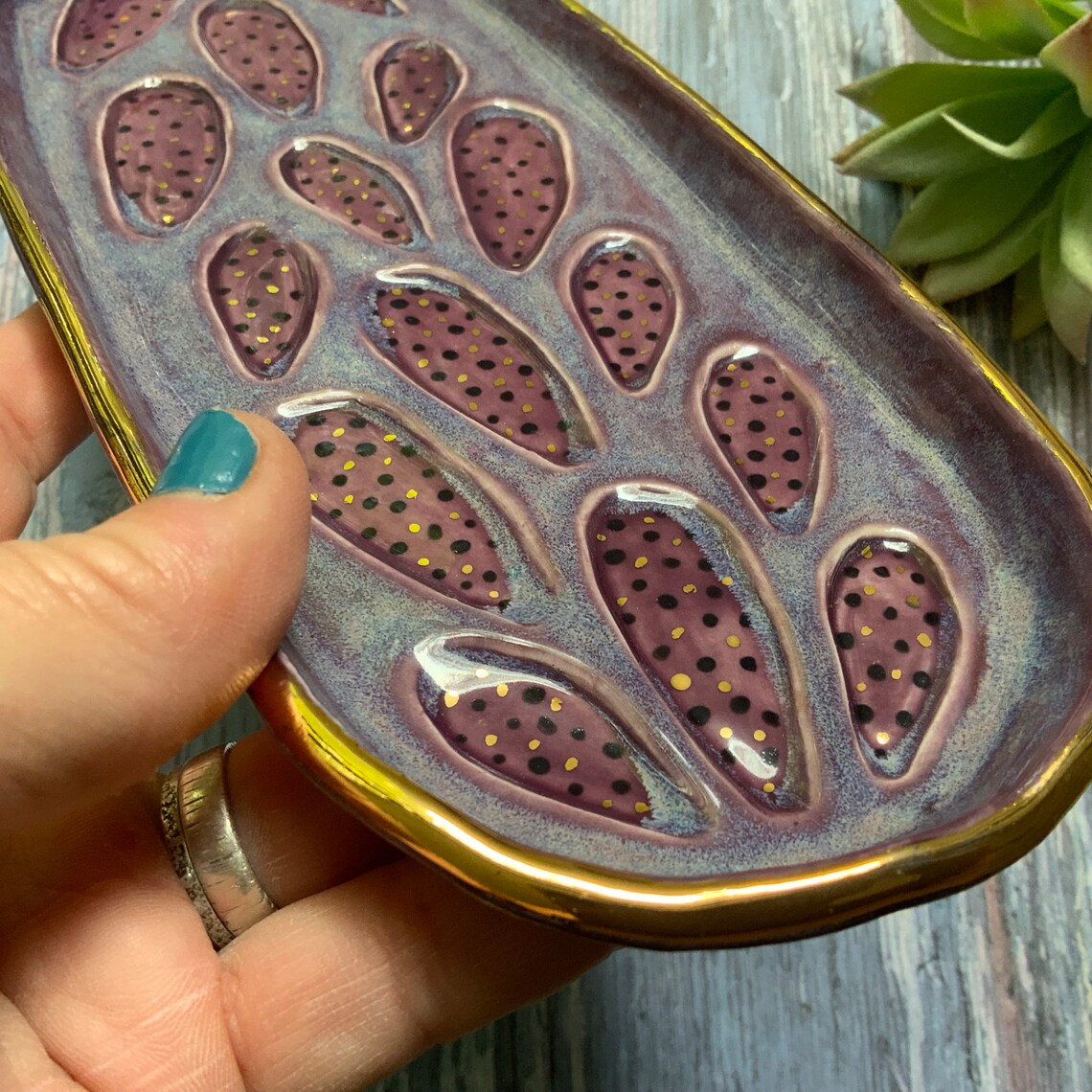 Mulberry and Purple Ceramic Dish, Wonky Ceramic Plate, Shellieartist ...
