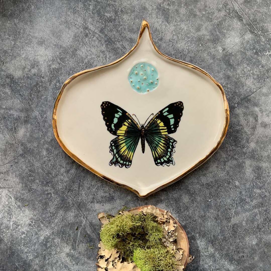 Zodiac Moth, Porcelain Ceramic Wall Art, Shellieartist, Moth Study ...