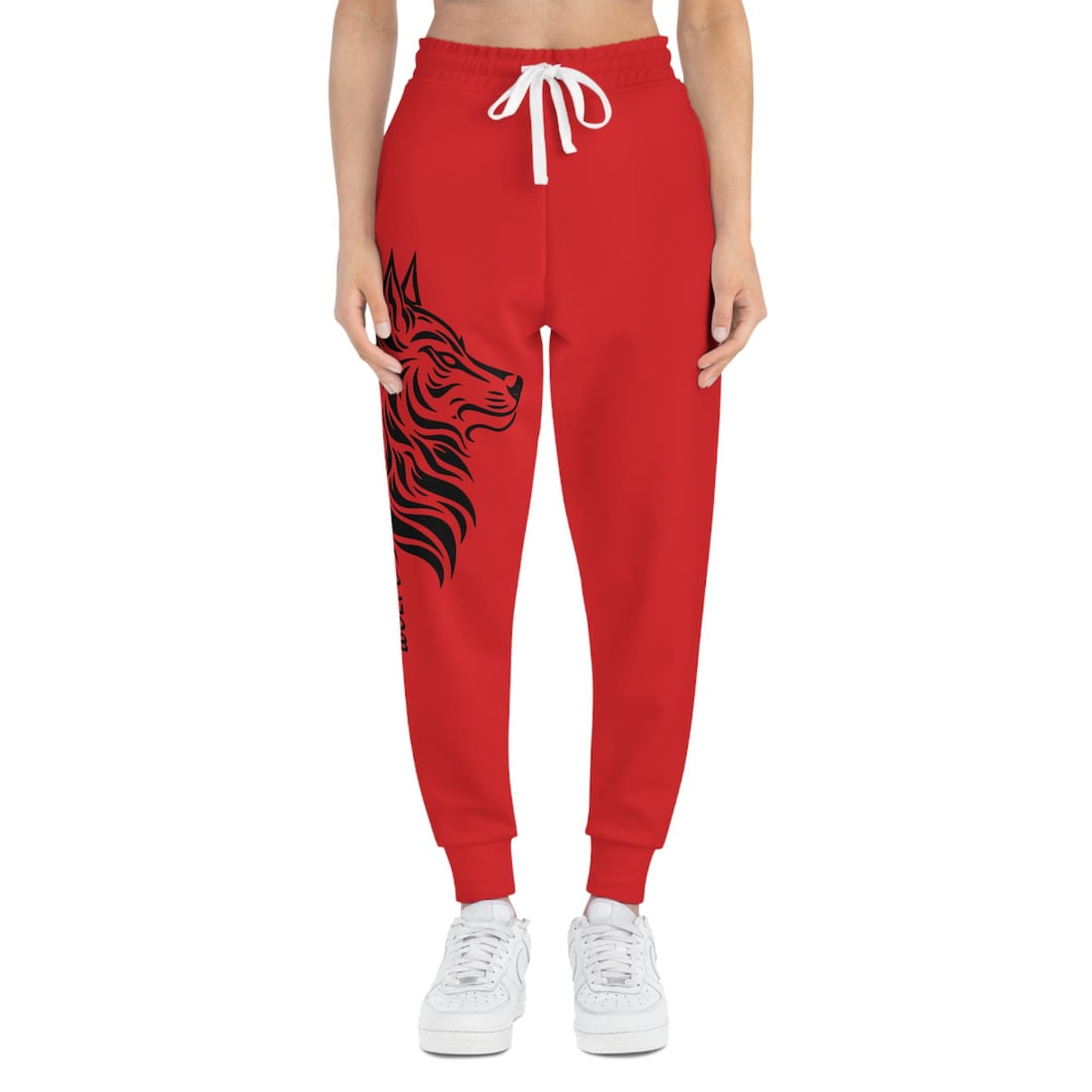 Red Wolf Athletic Joggers, Workout Sweatpants, Running Pants, Fitness ...