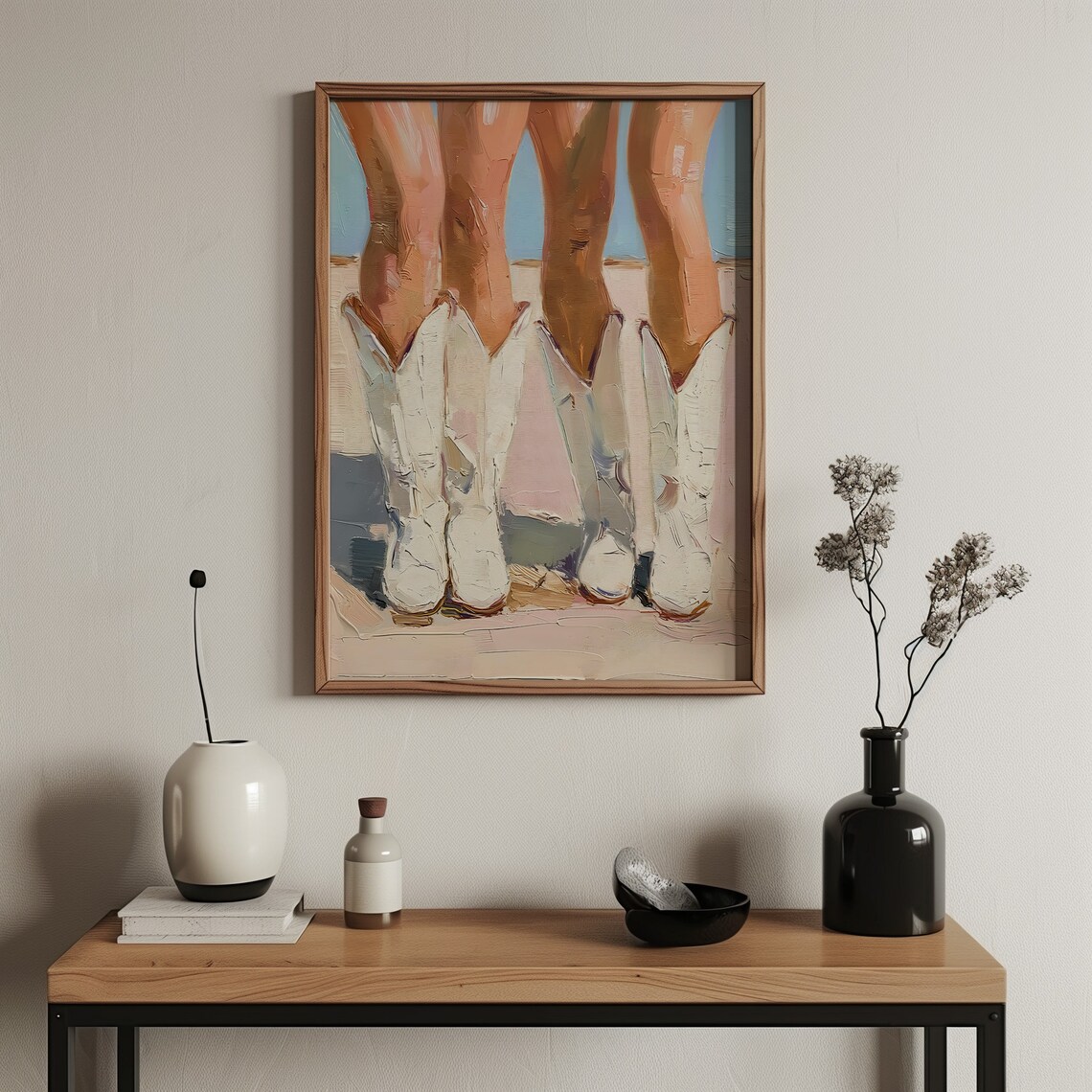 Coastal Cowgirl Printable Poster Print, Boots Trendy, Preppy Cowgirl ...