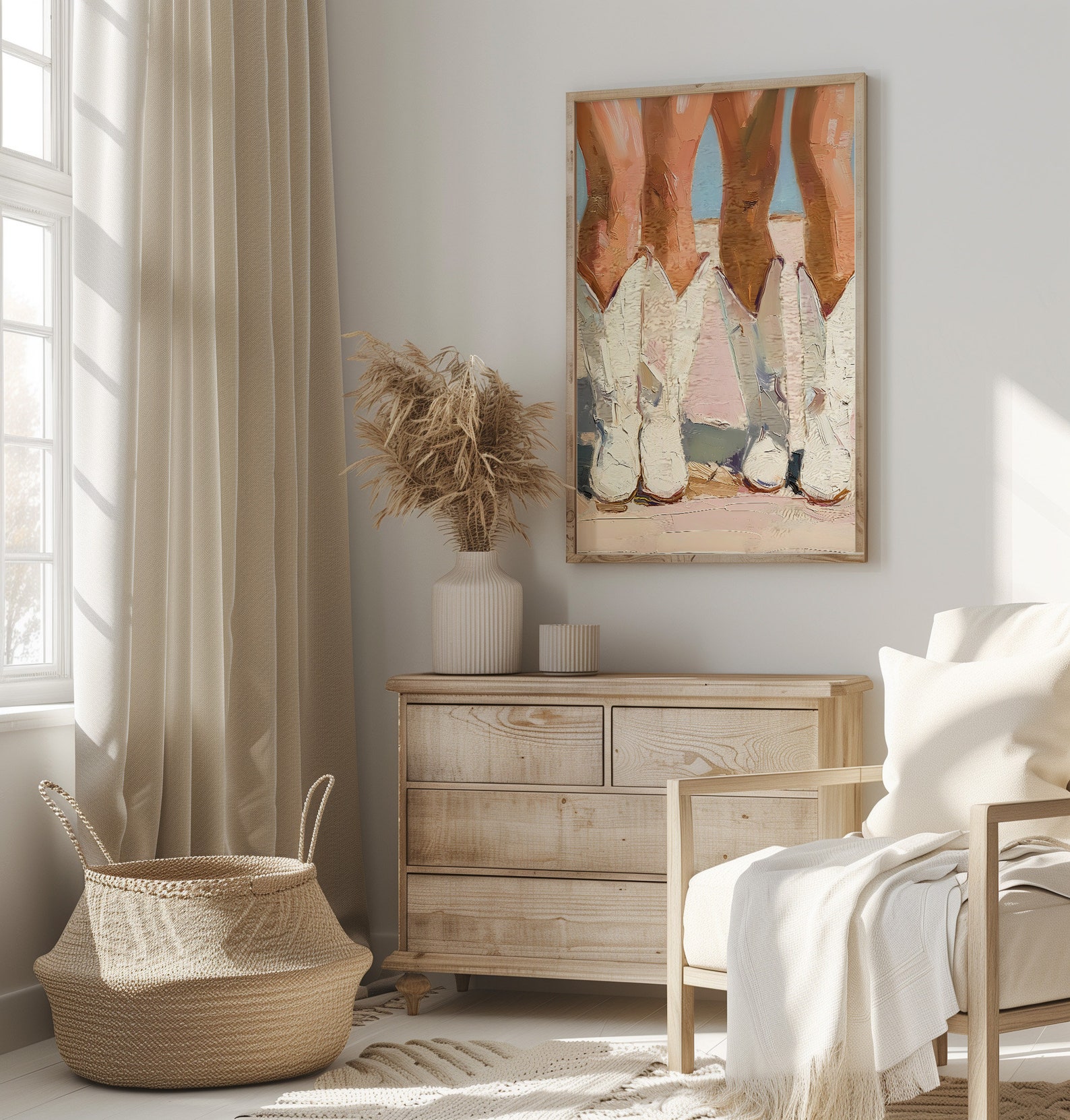 Coastal Cowgirl Printable Poster Print, Boots Trendy, Preppy Cowgirl ...