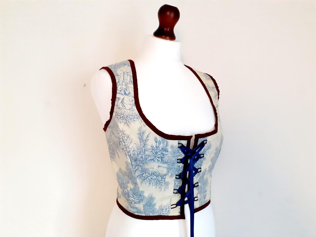 Corset, Front Lace up Corset, Corset Top, Underbust Corset, Bodice ...