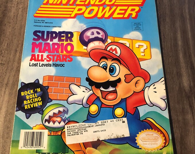Vintage 1993 Nintendo Power SUPER MARIO All-stars Magazine Issue Volume ...