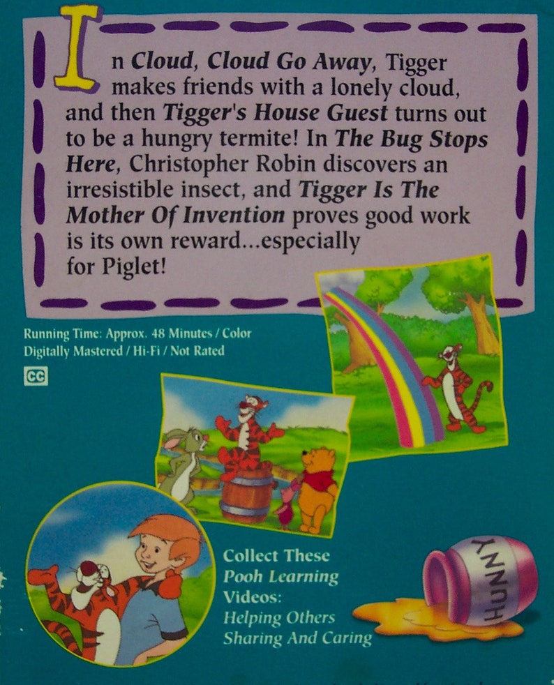Vintage Walt Disney Winnie the Pooh MAKING FRIENDS Vhs Video - Etsy