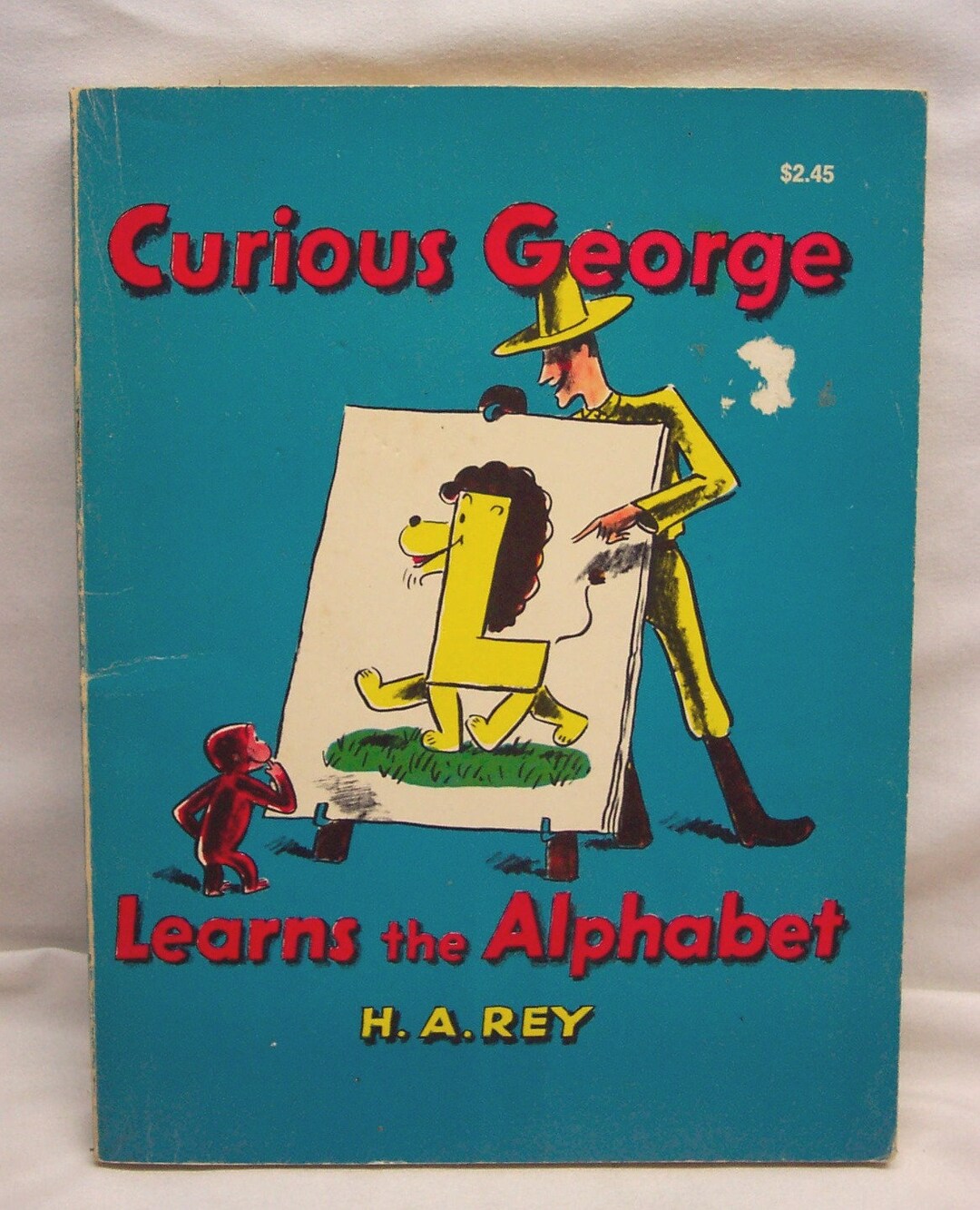 Vintage 1963 CURIOUS GEORGE Learns the Alphabet Children's Paperback ...