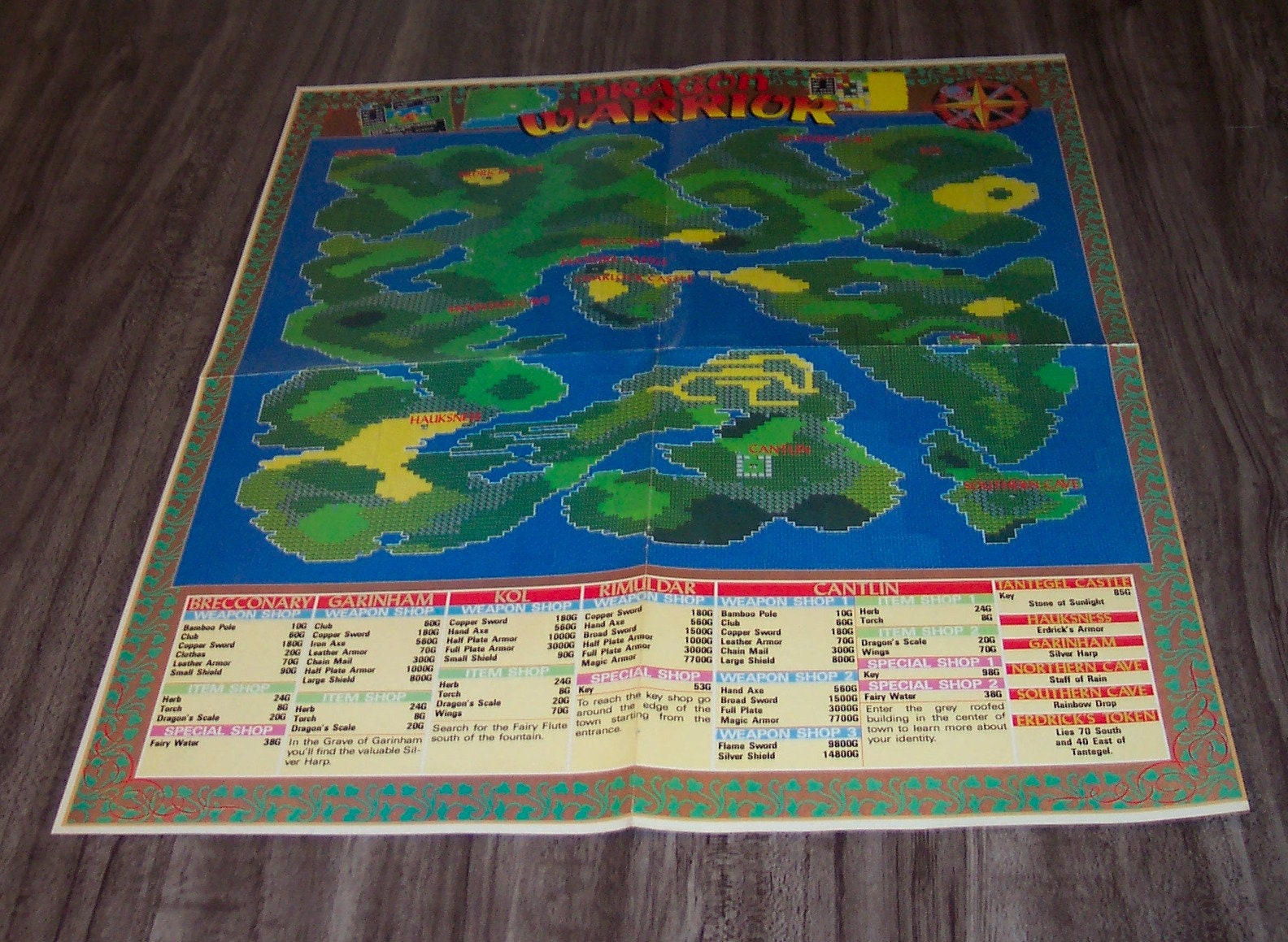 Dragon Warrior 2 Map