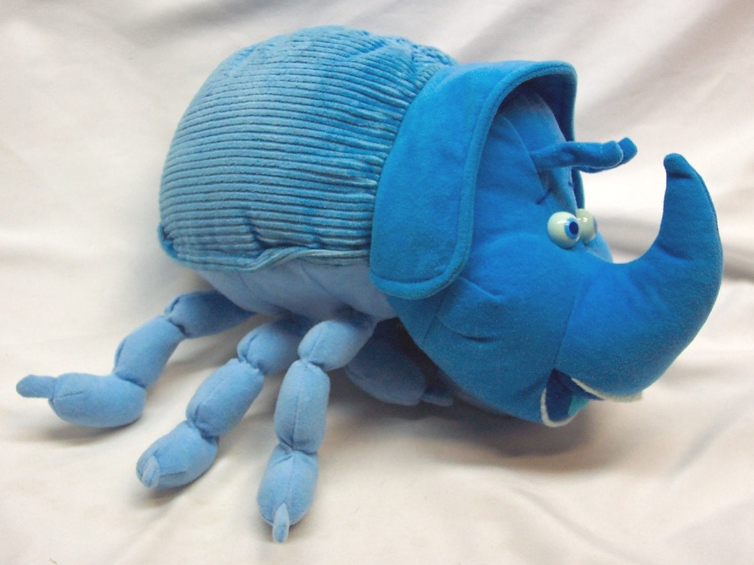 Vintage Applause Disney Bug's Life BLUE DIM BEETLE 10 Plush Stuffed ...