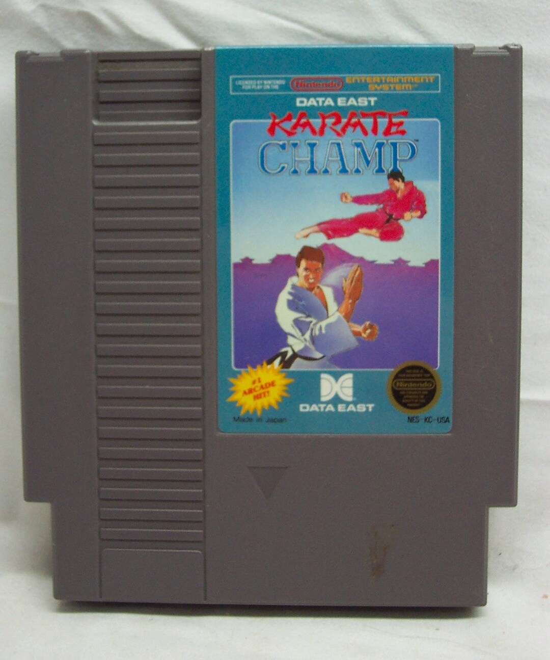 Vintage 1986 KARATE CHAMP Nes Nintendo Video Game Cart Cartridge Tested ...