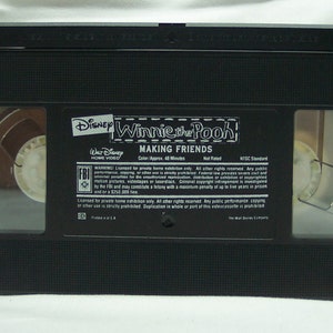 Vintage Walt Disney Winnie the Pooh MAKING FRIENDS Vhs Video Children's ...