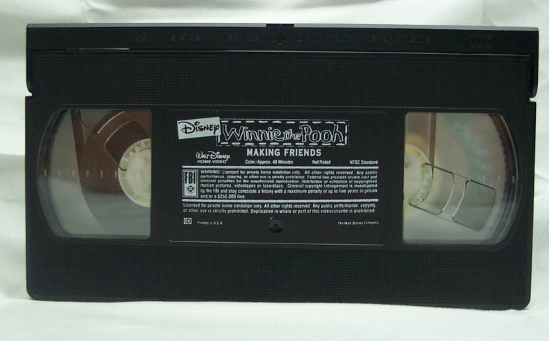 Vintage Walt Disney Winnie the Pooh MAKING FRIENDS Vhs Video - Etsy