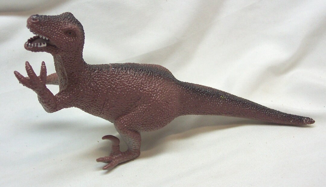 Vintage VELOCIRAPTOR RAPTOR Brown DINOSAUR 8 Plastic Toy - Etsy