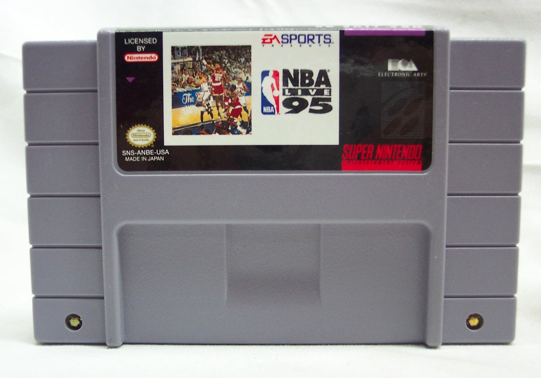 Vintage Ea Sports NBA LIVE Basketball Super Nintendo SNES Video Game ...