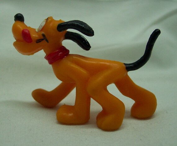 Vintage Walt Disney PLUTO DOG 2 PVC Plastic Figure Toy - Etsy
