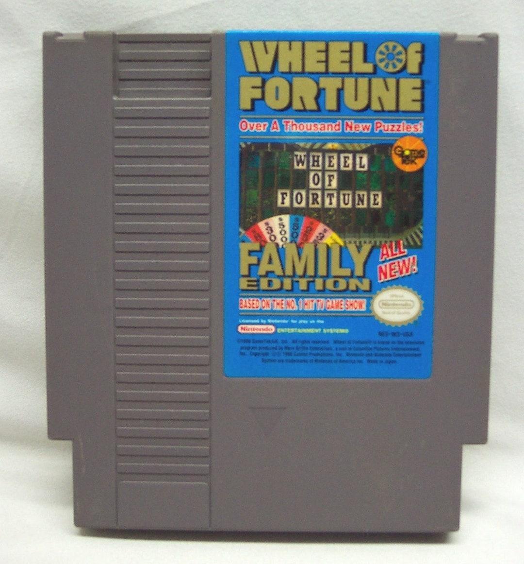 Vintage Wheel of Fortune FAMILY EDITION Tv Game Show NES Nintendo Video ...