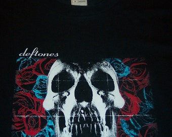 Vintage DEFTONES Skull Roses Self Titled Album T-shirt Band - Etsy