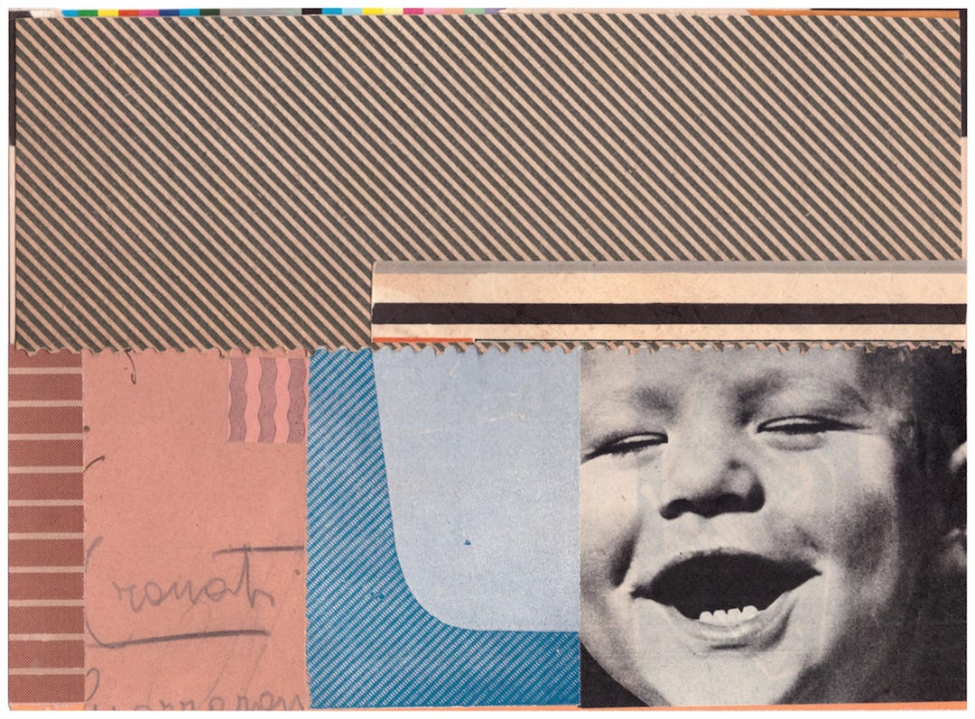 ORIGINAL ABSTRACT COLLAGE - Joy - Etsy