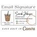 Teacher Email Signature, Email Signature Template Canva, Gmail ...