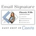Minimalist Email Signature Template: Canva Editable Footer (digital ...