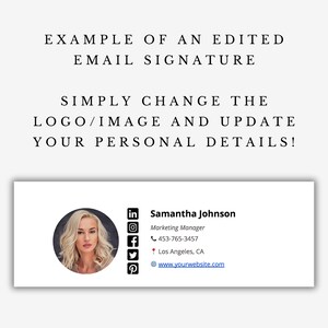 Gmail E-mail Signature Template, Clickable Email Signature Gmail ...