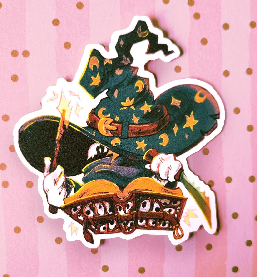 Wizard Ritual Fantasy Vinyl Sticker - Etsy