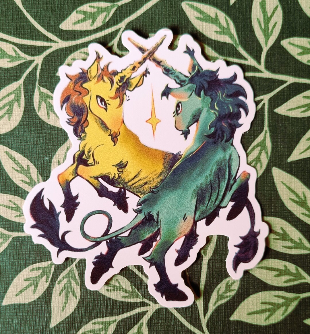 Unicorn Duet Vinyl Sticker - Etsy