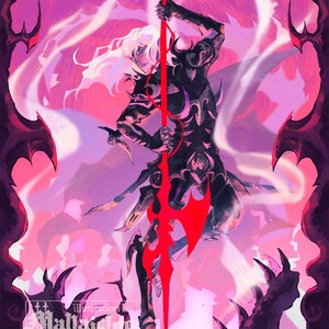 Estinien Wyrmblood FFXIV A4 Art Print, Final Fantasy, Heavensward - Etsy