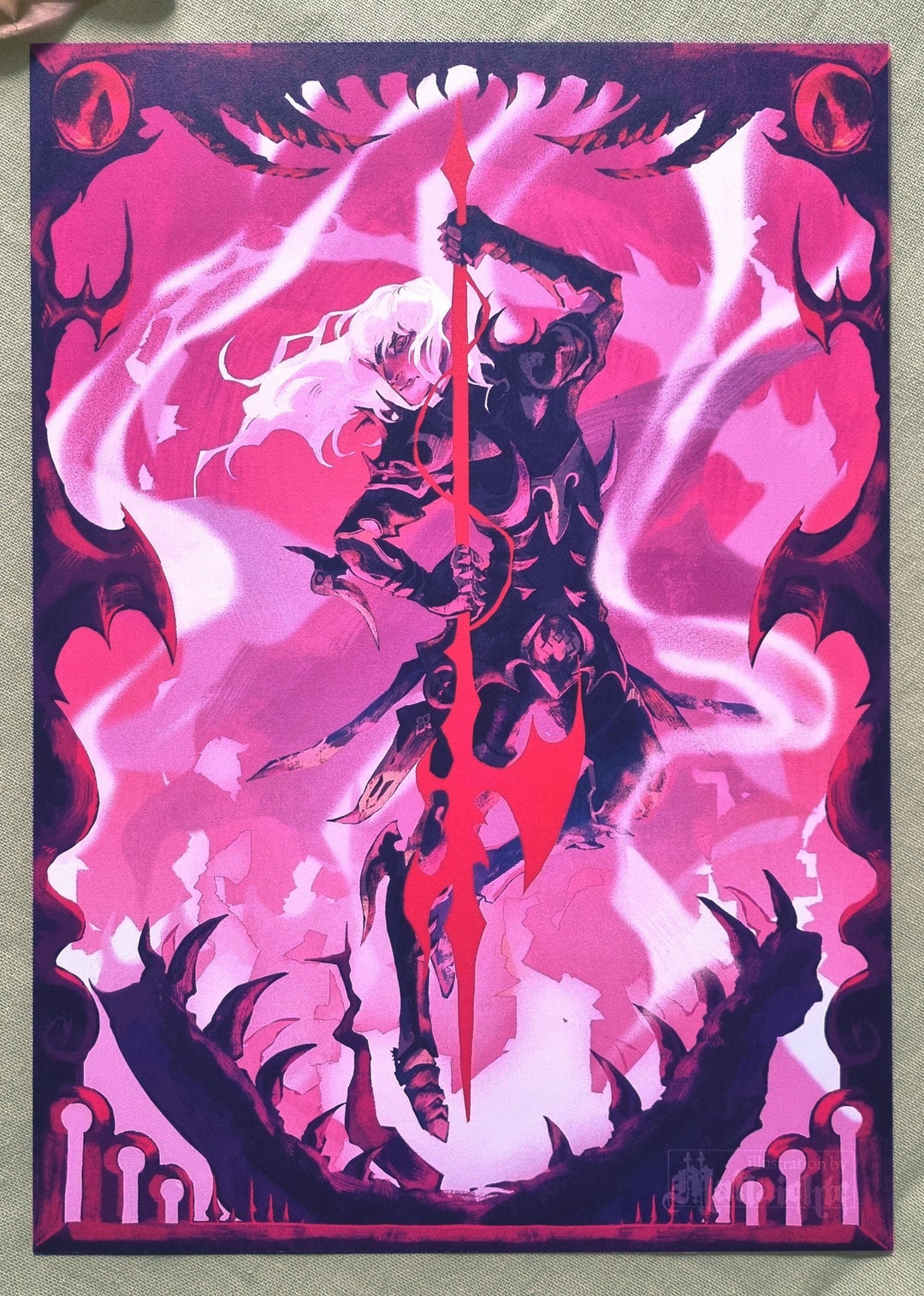 Estinien Wyrmblood FFXIV A4 Art Print, Final Fantasy, Heavensward - Etsy