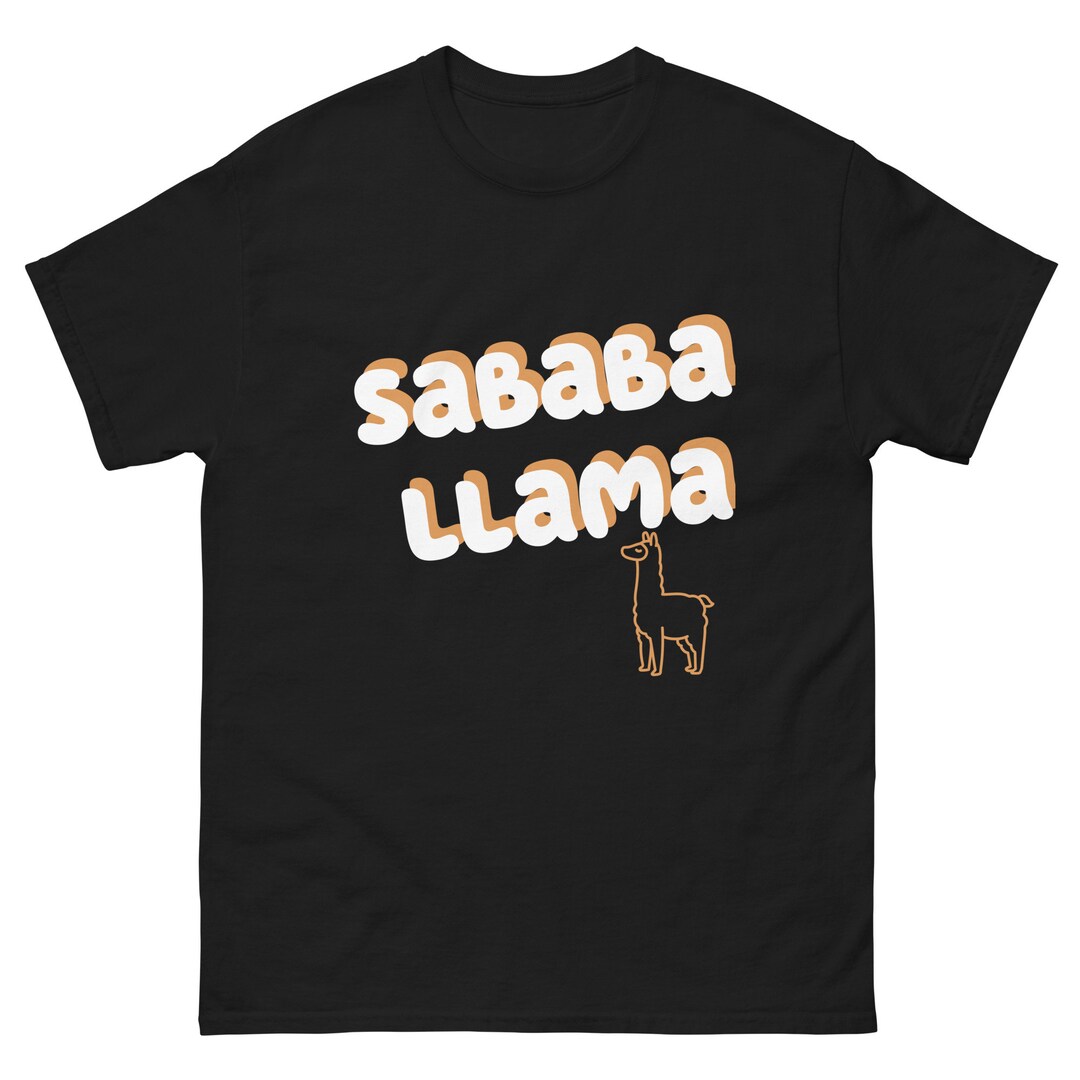 Sababa Llama T-shirt! Yiddish Slang for COOL, Funny T-shirt, Yiddish ...