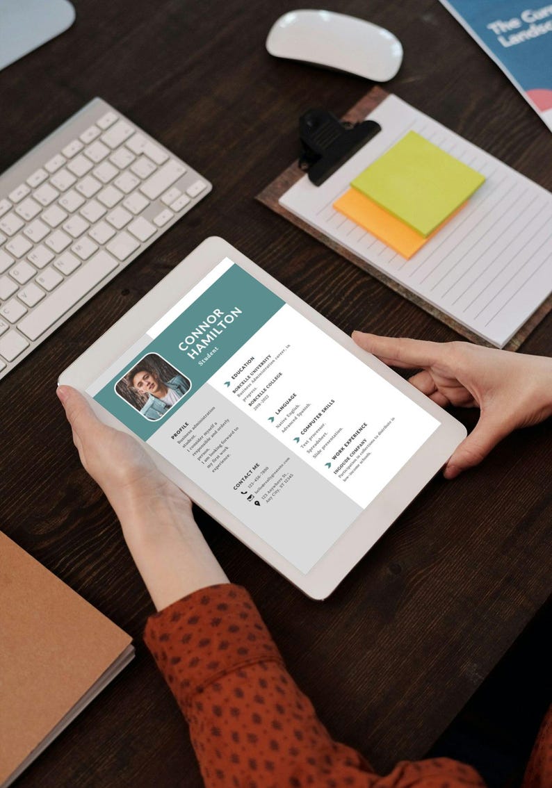 Student Resume Template Highschool Student CV Editable New Graduate ...