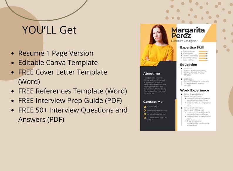 Designer Resume Editable CV Form Resume Template With Photo Designer CV ...