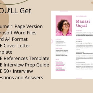 Professional Word Resume Template Resume Word Template With Photo MS ...