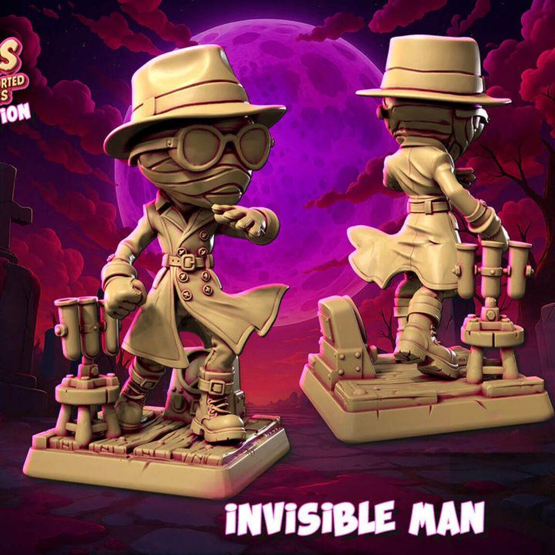 Invisible Man Chubhead - FAN ART Classic Monster Collection - Heroes ...