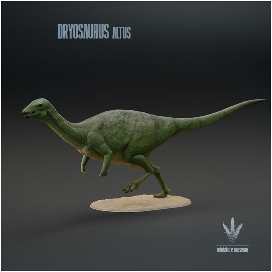 Dryosaurus Altus : Running - UNPAINTED 3D Resin Figure - Miniature ...