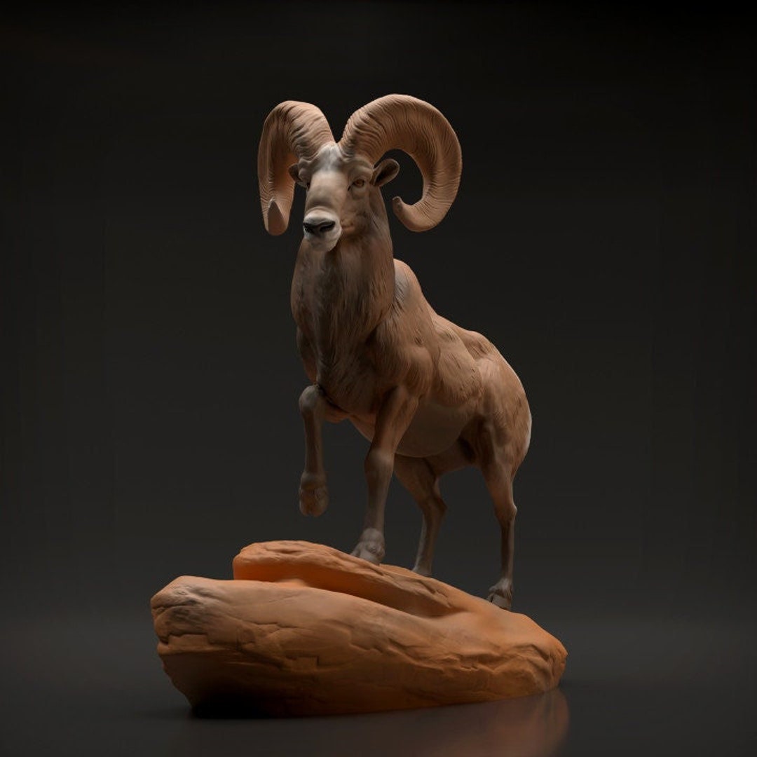 Ram- UNPAINTED - Animal Den Miniatures - Etsy