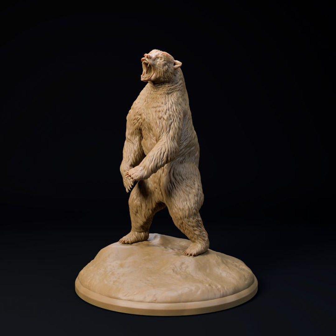Arctodus Simus - UNPAINTED 3D Resin Figure - Dino and Dog Miniatures - Etsy