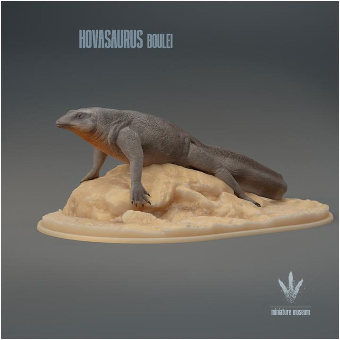 Hovasaurus Boulei : the Ancient Reptile - UNPAINTED - Miniature Museum ...