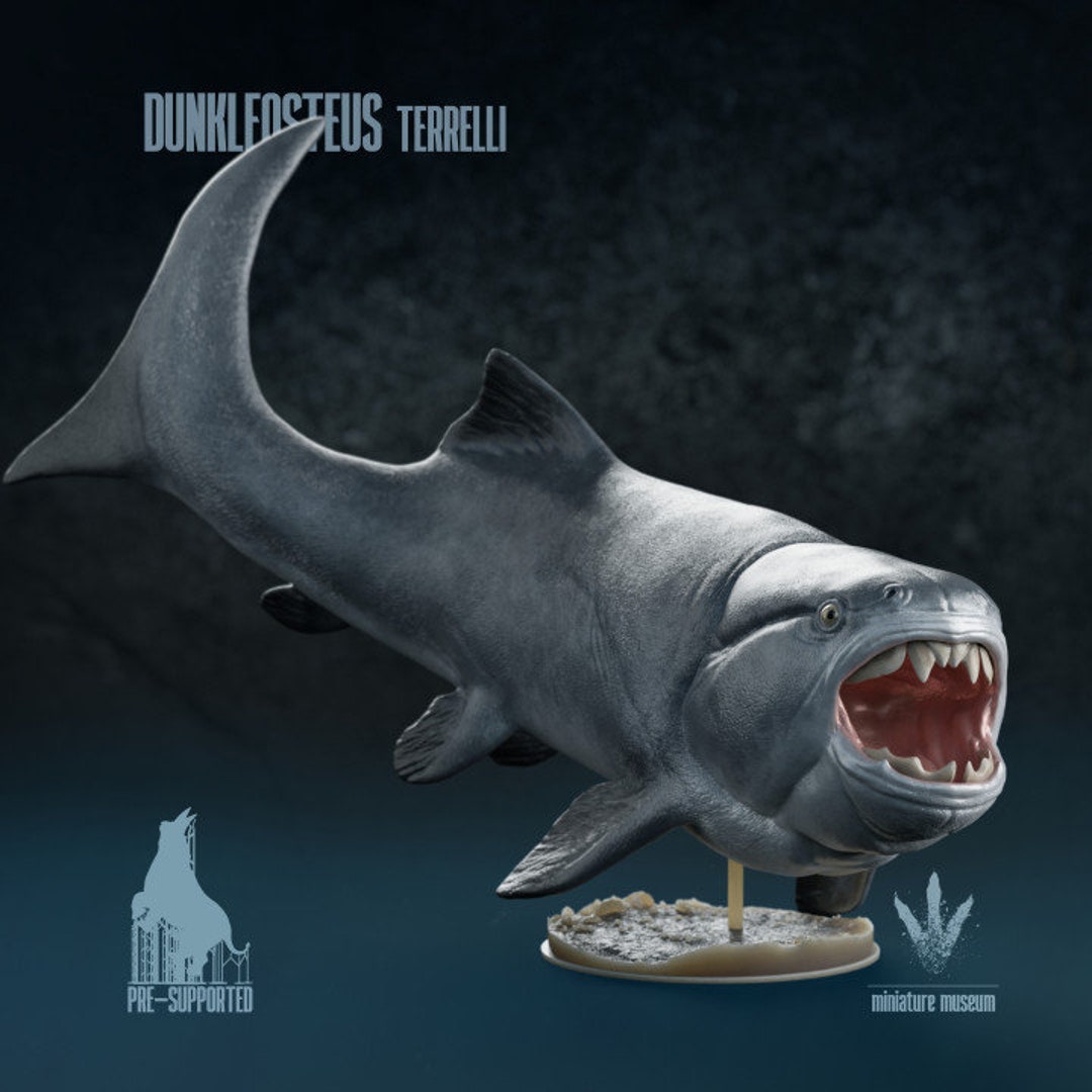 Dunkleosteus Terrelli - UNPAINTED - Miniature Museum - Etsy