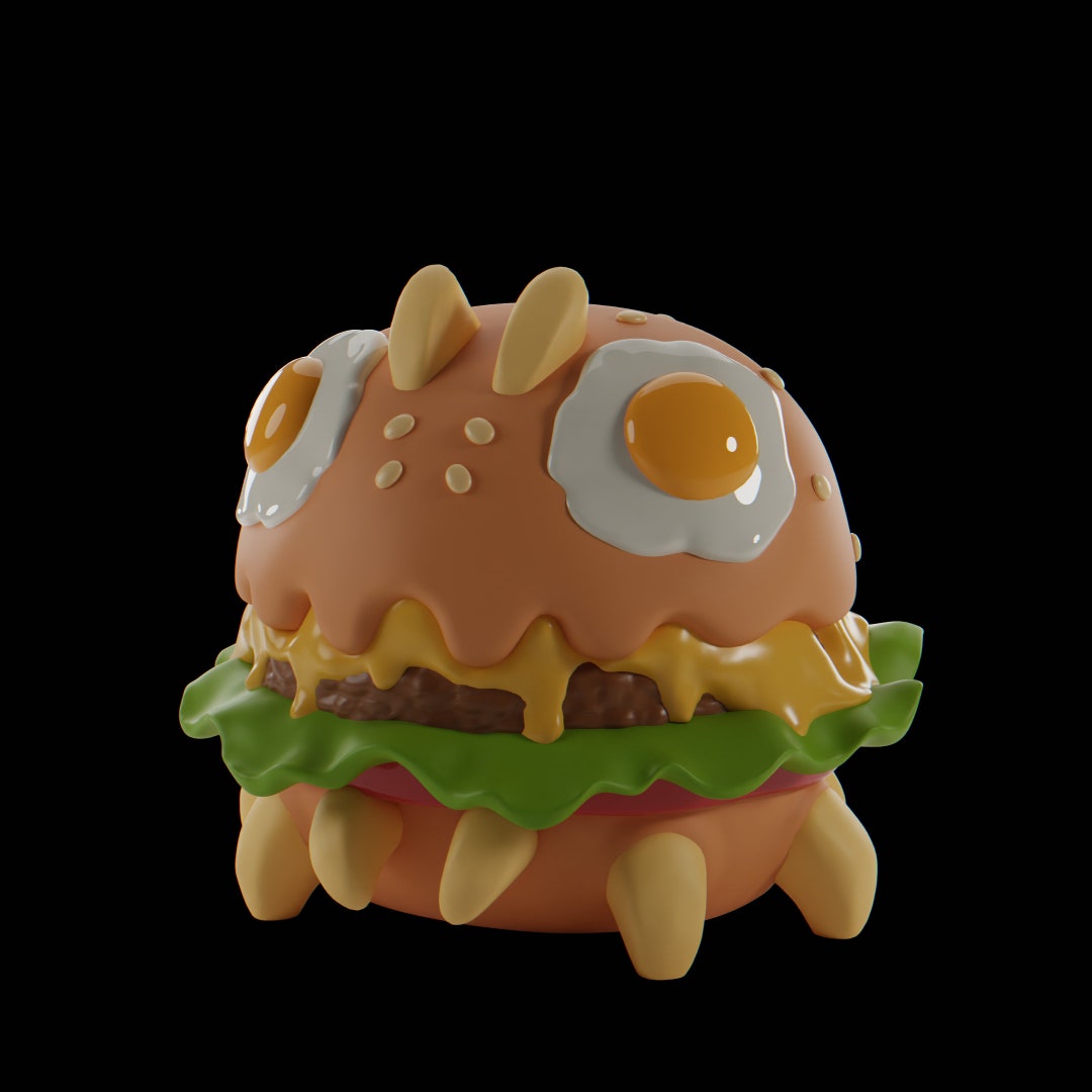 Buger UNPAINTED Grumpii Art Toy - Etsy