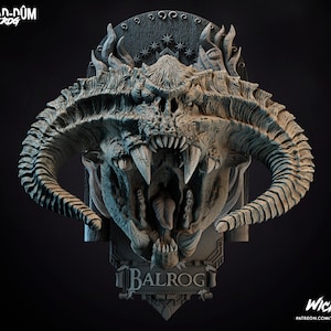 Balrog Bust - Wicked 3D Prints - Etsy