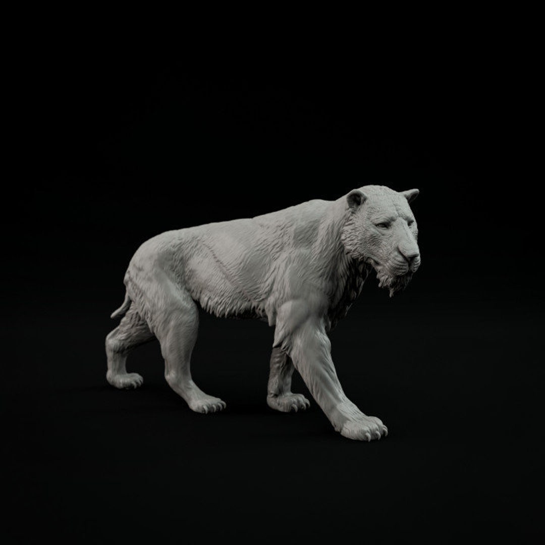 Homotherium Walking- Dino and Dog Miniatures - Etsy