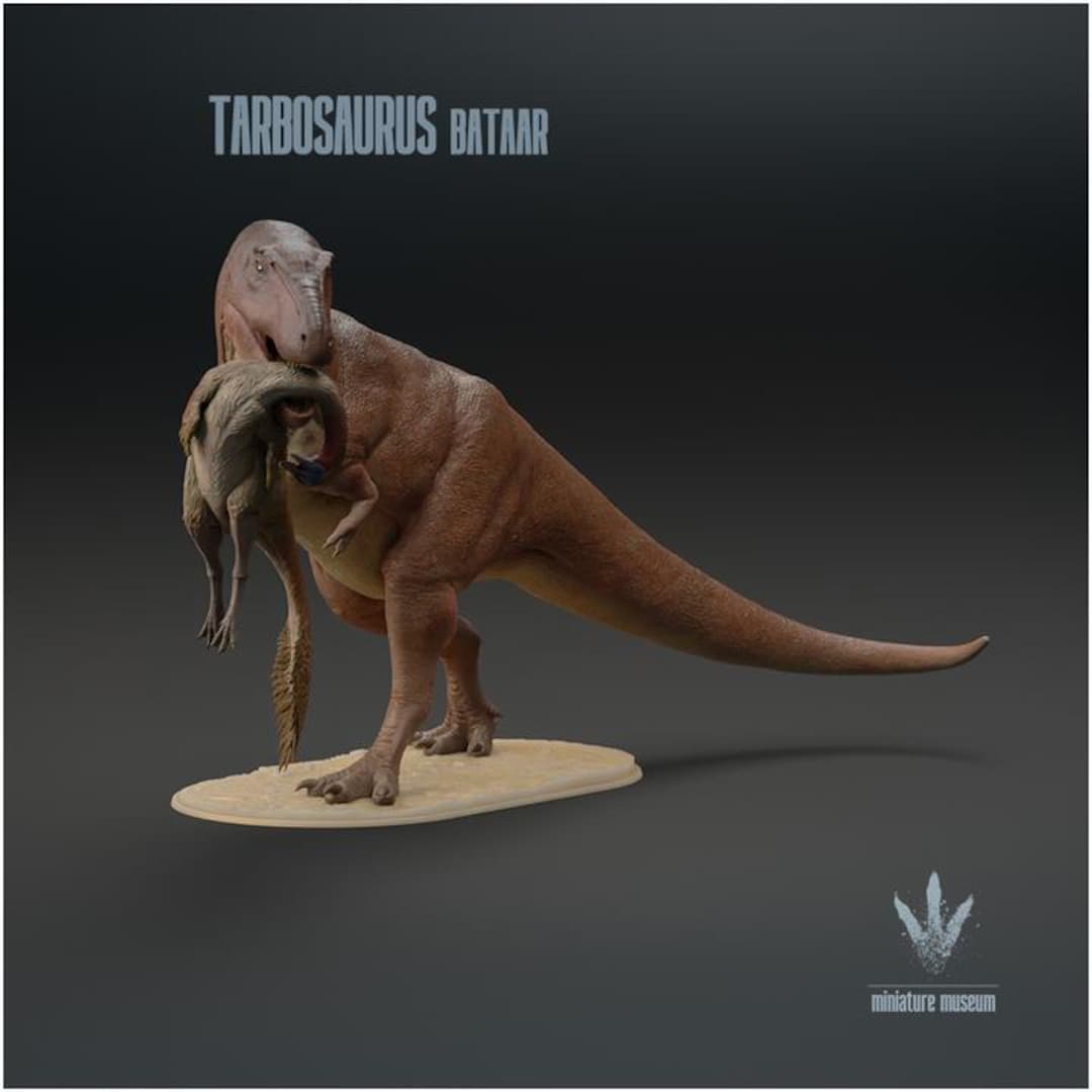 Tarbosaurus Bataar : Hunt - UNPAINTED - Miniature Museum - Etsy