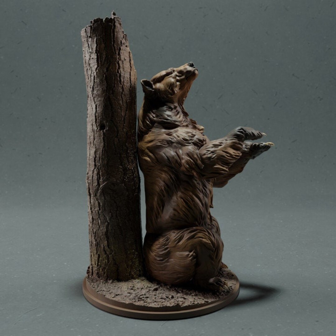 Bear - UNPAINTED - Animal Den Miniatures - Etsy