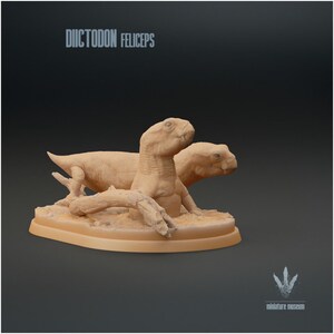 Diictodon Feliceps : Family - UNPAINTED - Miniature Museum - Etsy