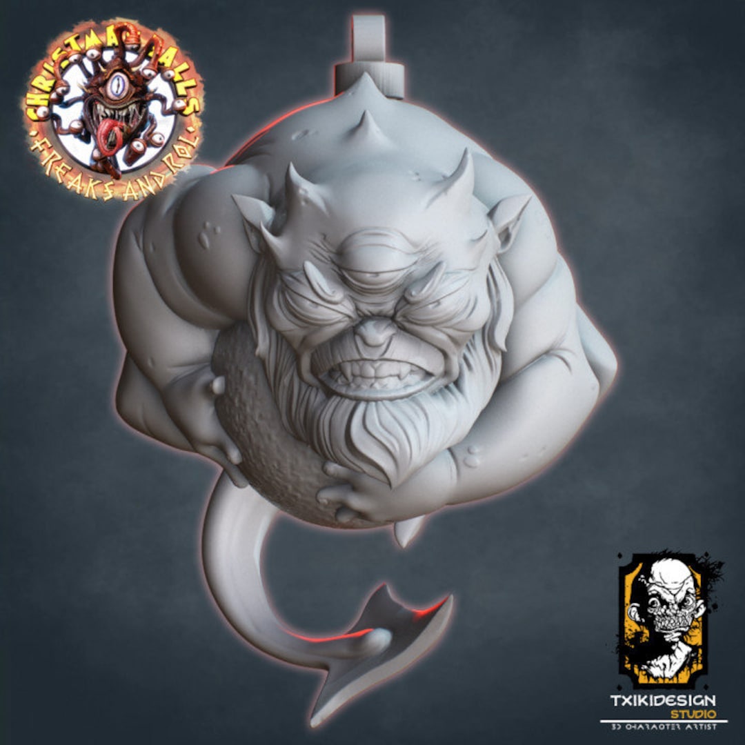Oni Ball - UNPAINTED - Txiki Design Studio - Etsy