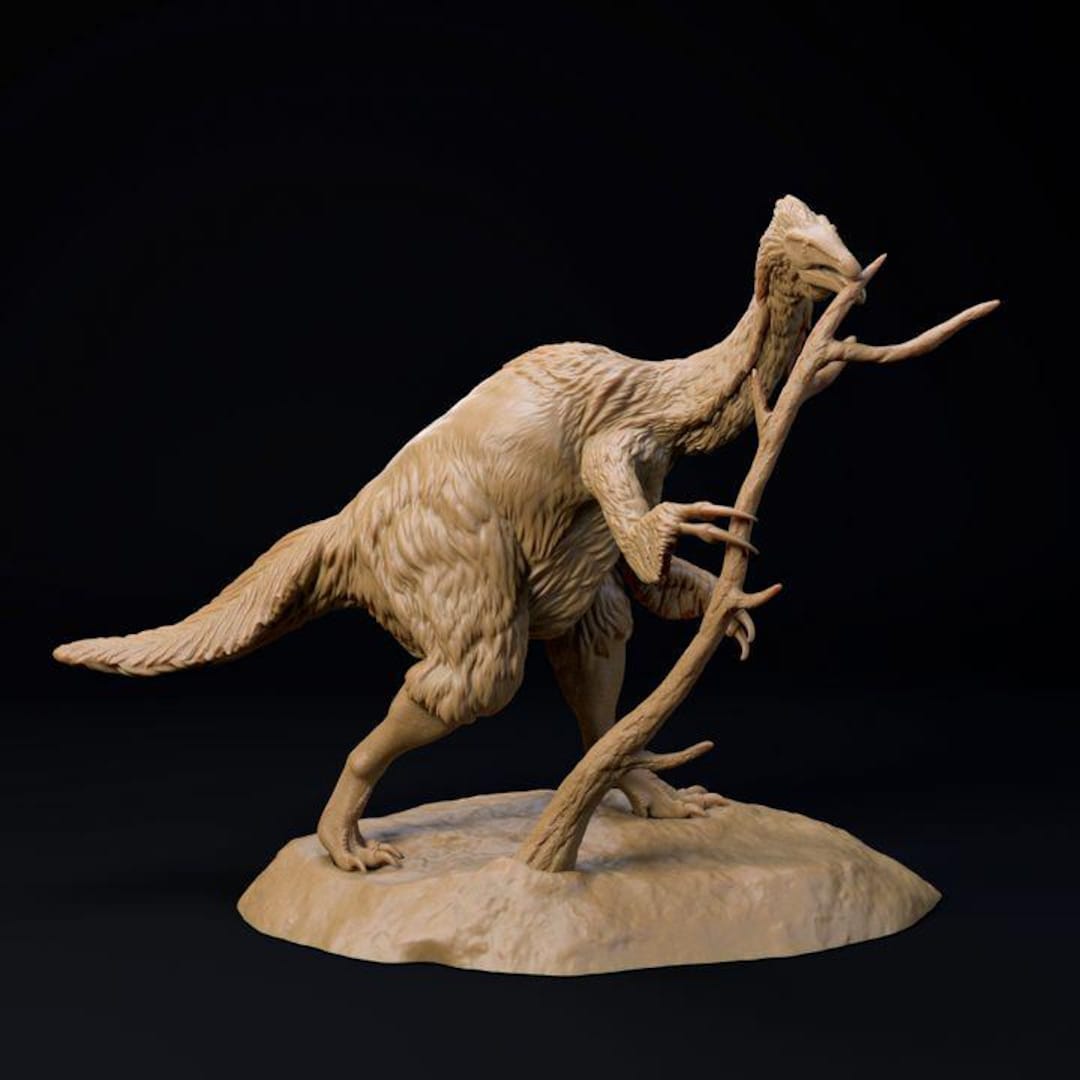 Duonychus Tsogtbaatari Eating - UNPAINTED 3D Resin Figure - Dino and ...