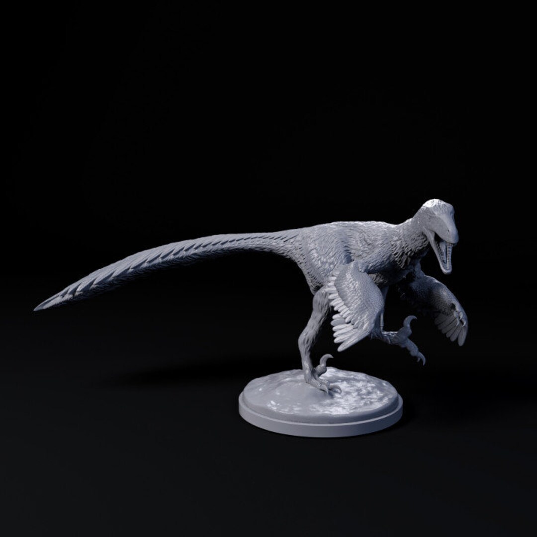 Dakotaraptor - UNPAINTED - Dino and Dog Miniatures - Etsy